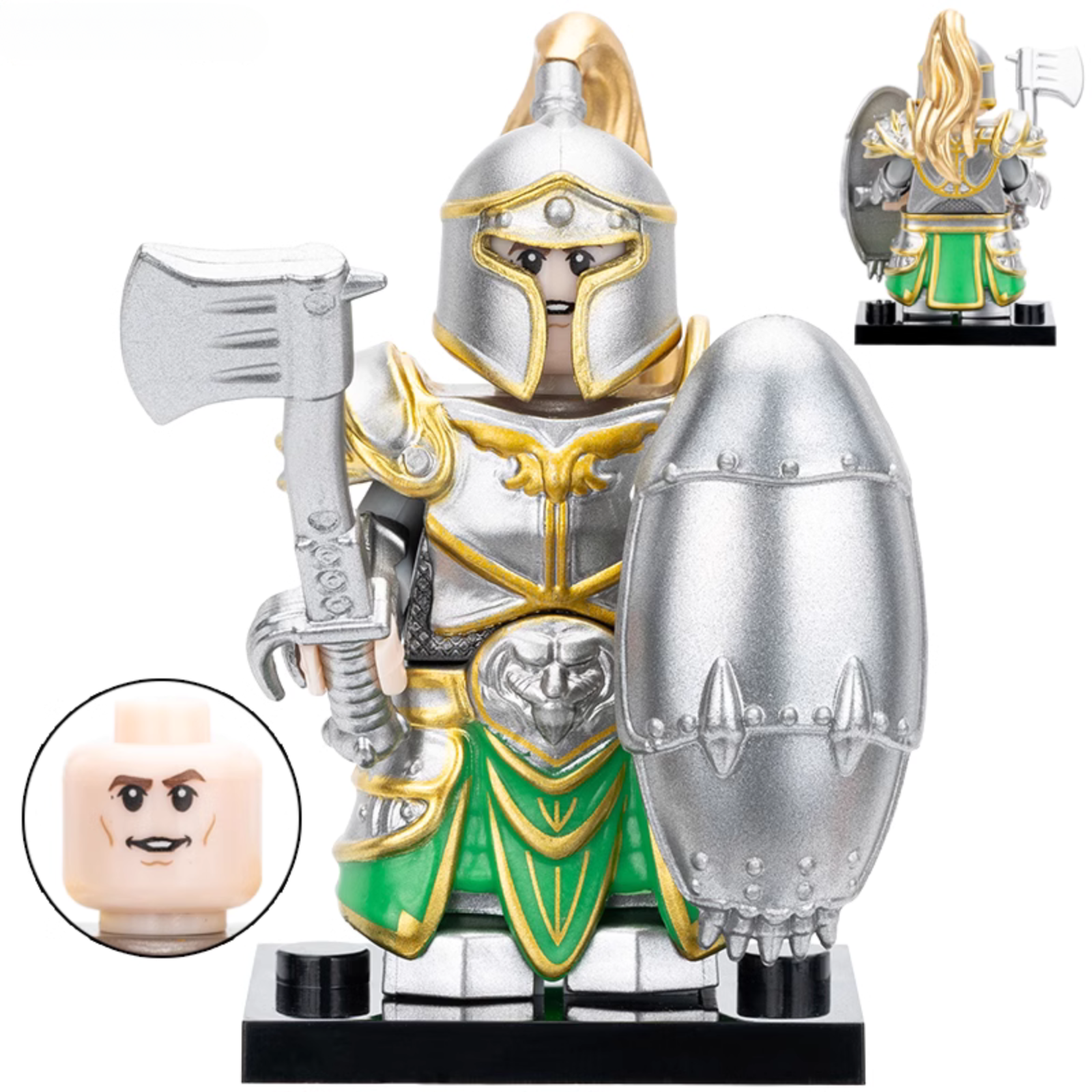 7pcs World of Warcraft Stormwind Guard and Orc Soldier Minifigures Toys ...