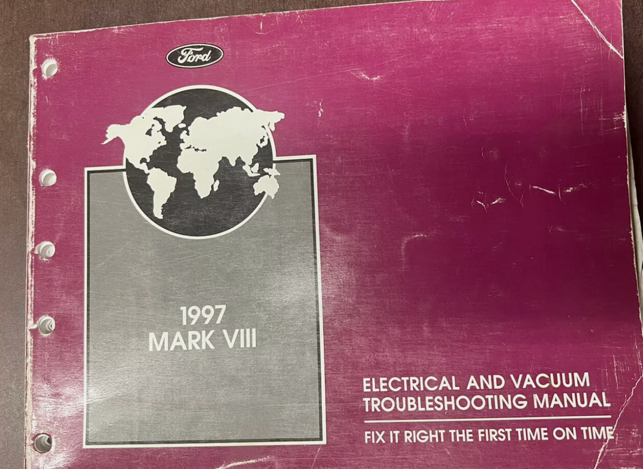 1997 Lincoln MARK VIII MARK 8 Electrical & Vacuum Troubleshooting ...