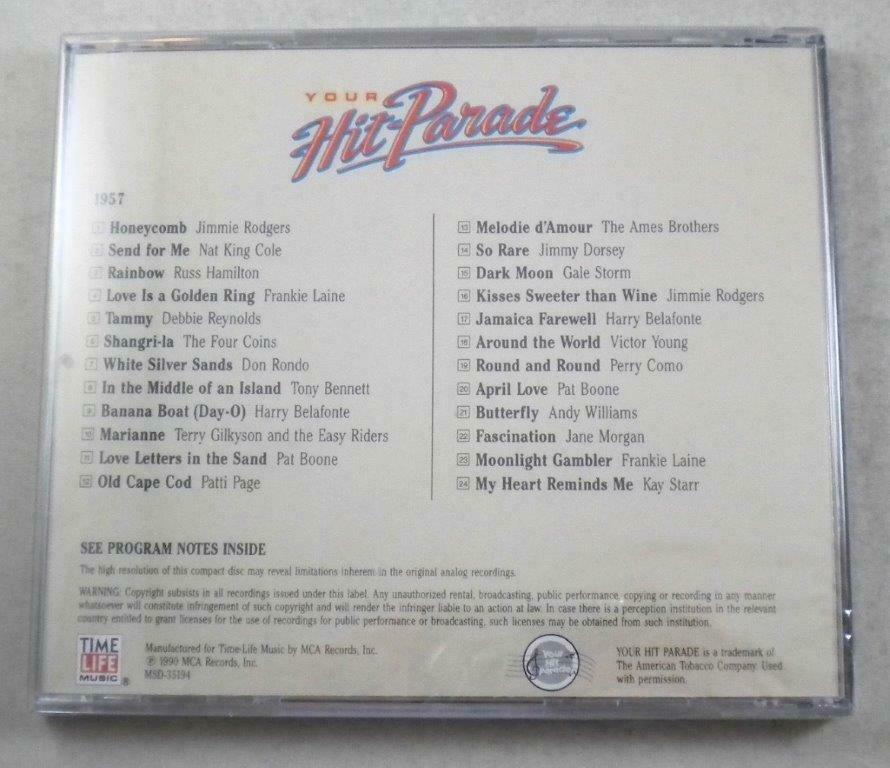 Time Life ( Your Hit Parade 1957 ) CD - CDs