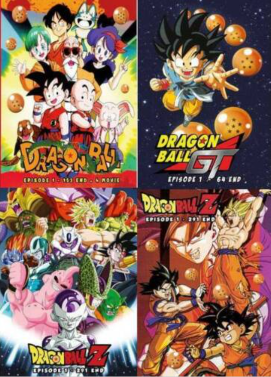 Anime DVD Dragon Ball + DBZ + DBGT + DBS + Movie Collection (Full ...