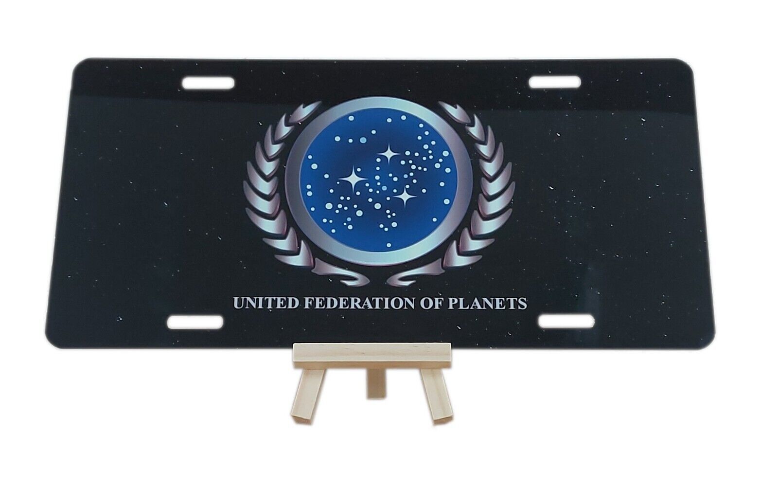 Custom License Plate - United Federation of Planets Logo - Sublimated ...