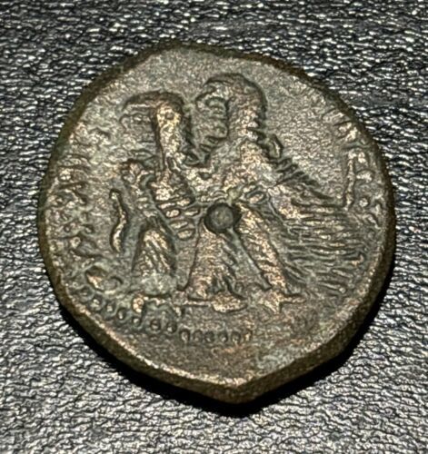 180-145 BC Ptolemaic Ancient Egypt AE Diobol Ptolemy VI Eagle & Zeus 8 ...