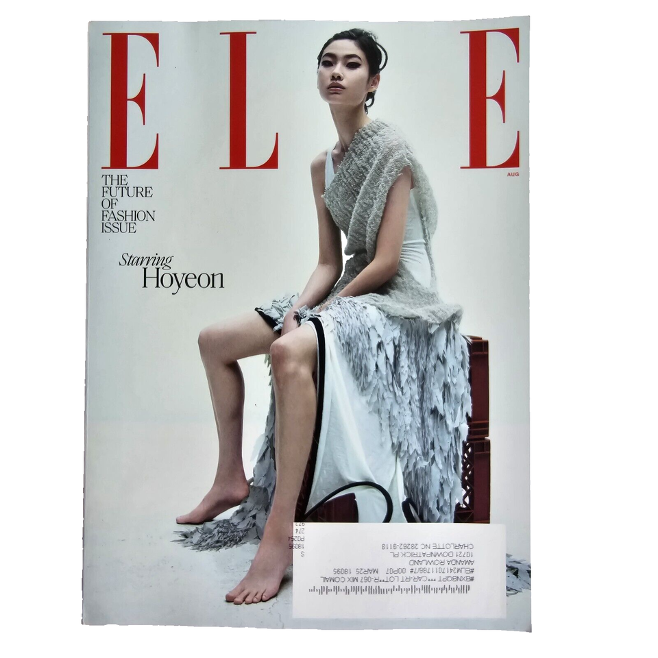 Elle Magazine August 2024 The Future of Fashion Featuring Hoyeon Jung ...