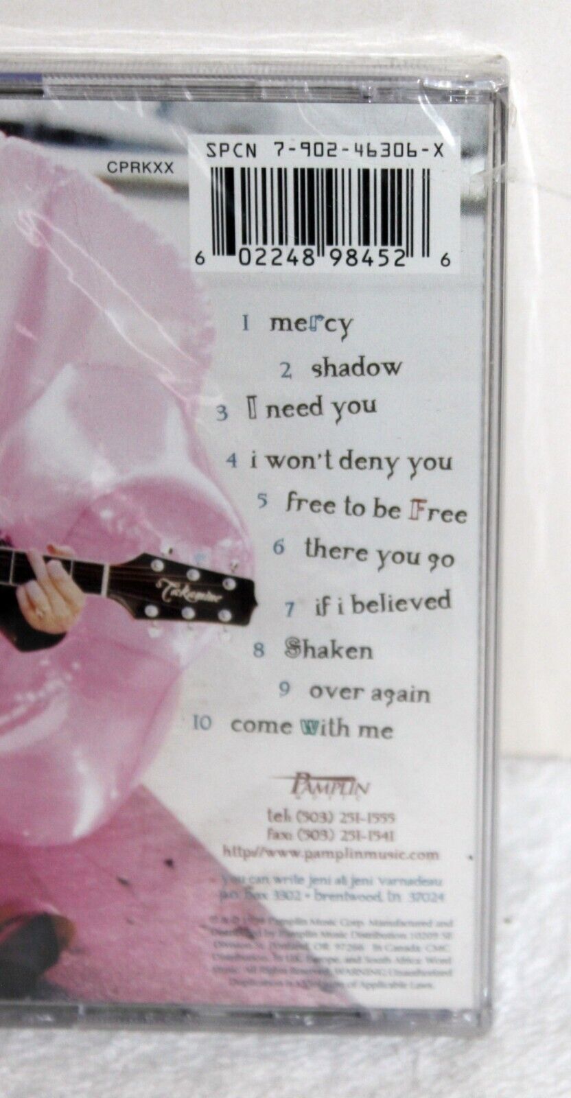 Jeni Varnadeau ~ No Hesitation ~ 1998 Pamplin PMCD9845 ~ New Sealed - CDs