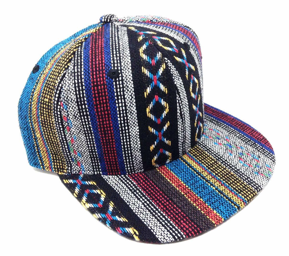 August Caps Grey Navajo Multicolor Striped All Over Print Snapback Hat ...