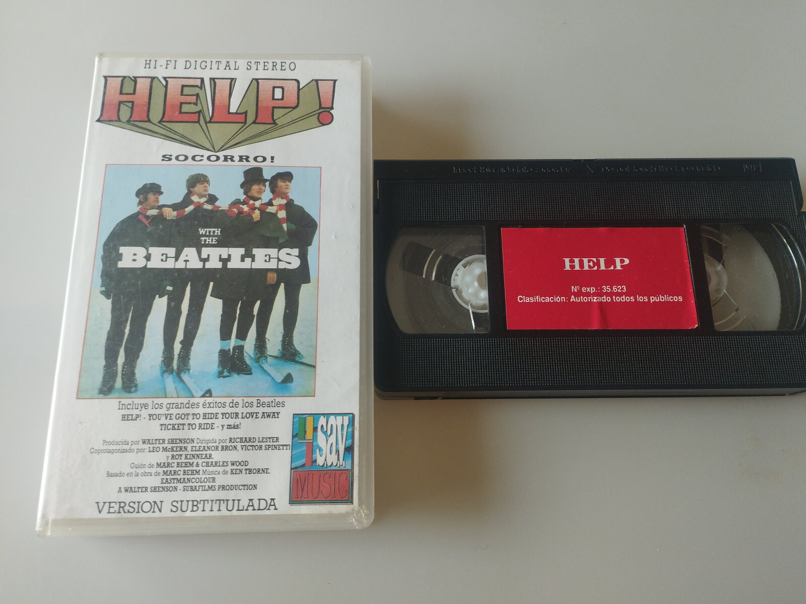 The Beatles Help! Subtitled Spanish Version 1994 - VHS Tape - VHS Tapes