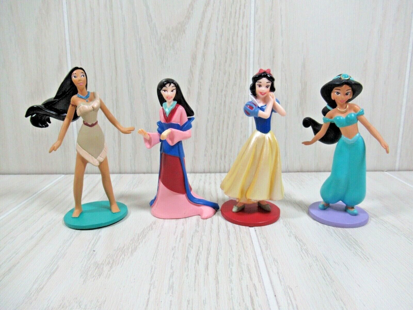 Disney Princess PVC Figure Lot Jasmine Mulan Snow White Pocahontas ...