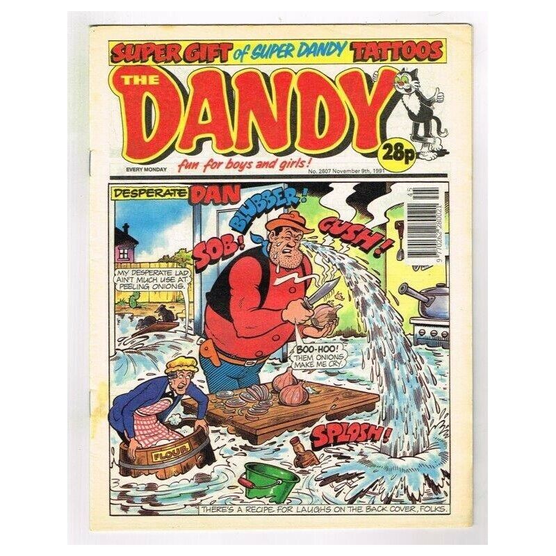 The Dandy Comic No.2607 November 9 1991 mbox2182 Desperate Dan - Comic ...