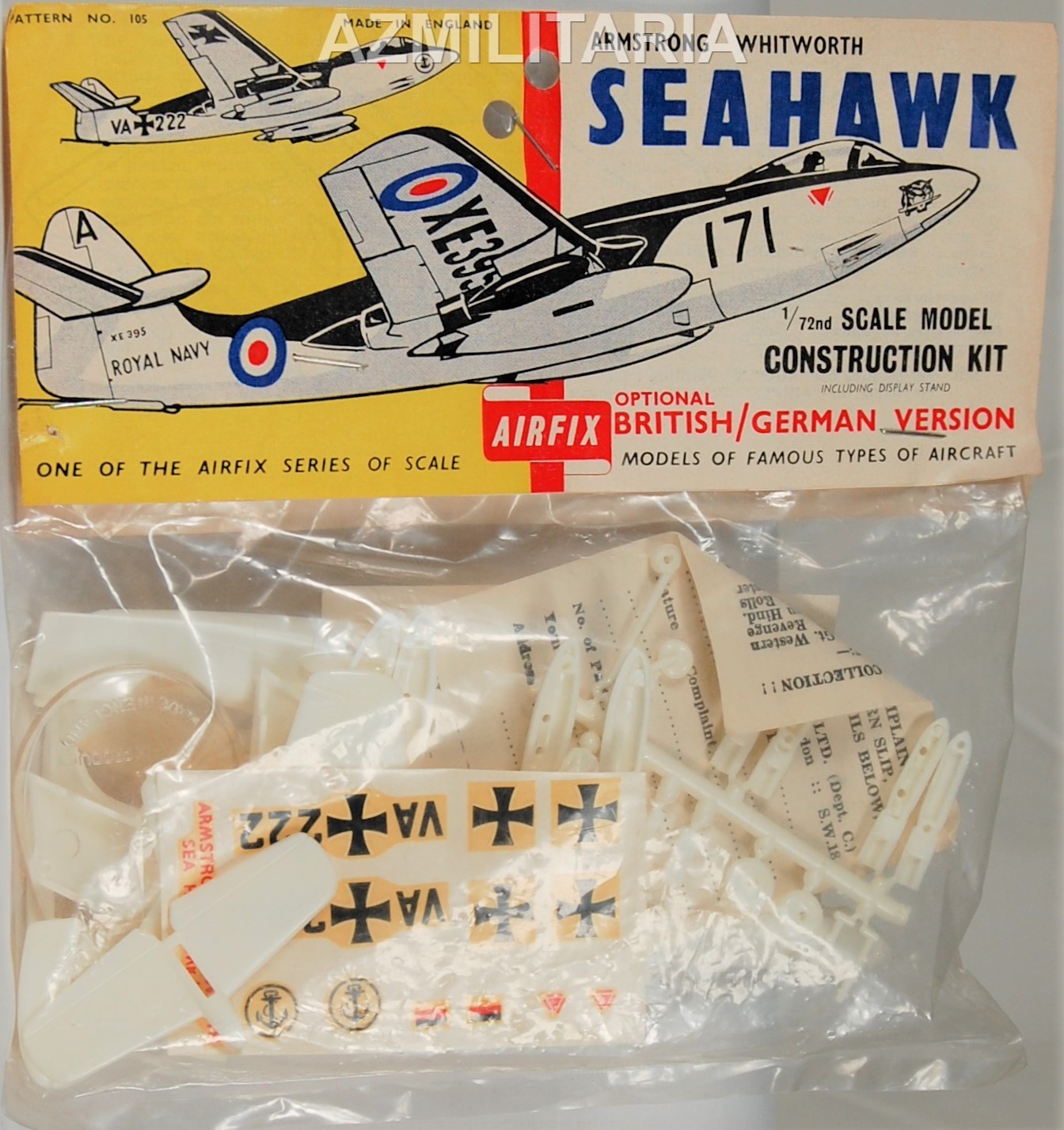 Airfix 1/72 Scale Armstrng Whitworth Seahawk Pattern NO. 105 - Aircraft