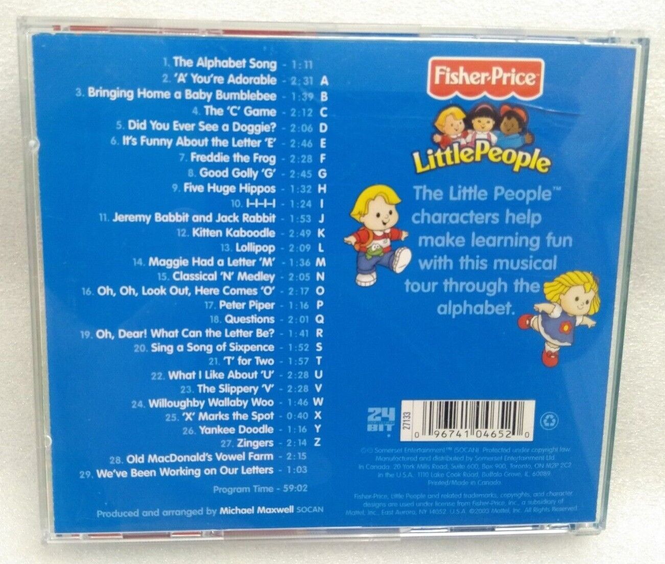 CD Little People: ABC Sing-Along by Fisher-Price (CD, Jan-2003, Fisher ...