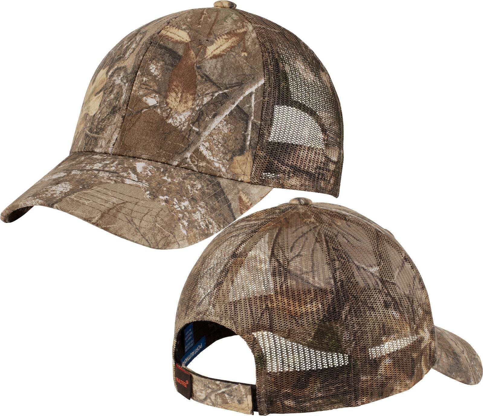Mens Mesh Back Camo Hat Realtree Xtra Edge Mossy Oak Mid Structured Cap ...
