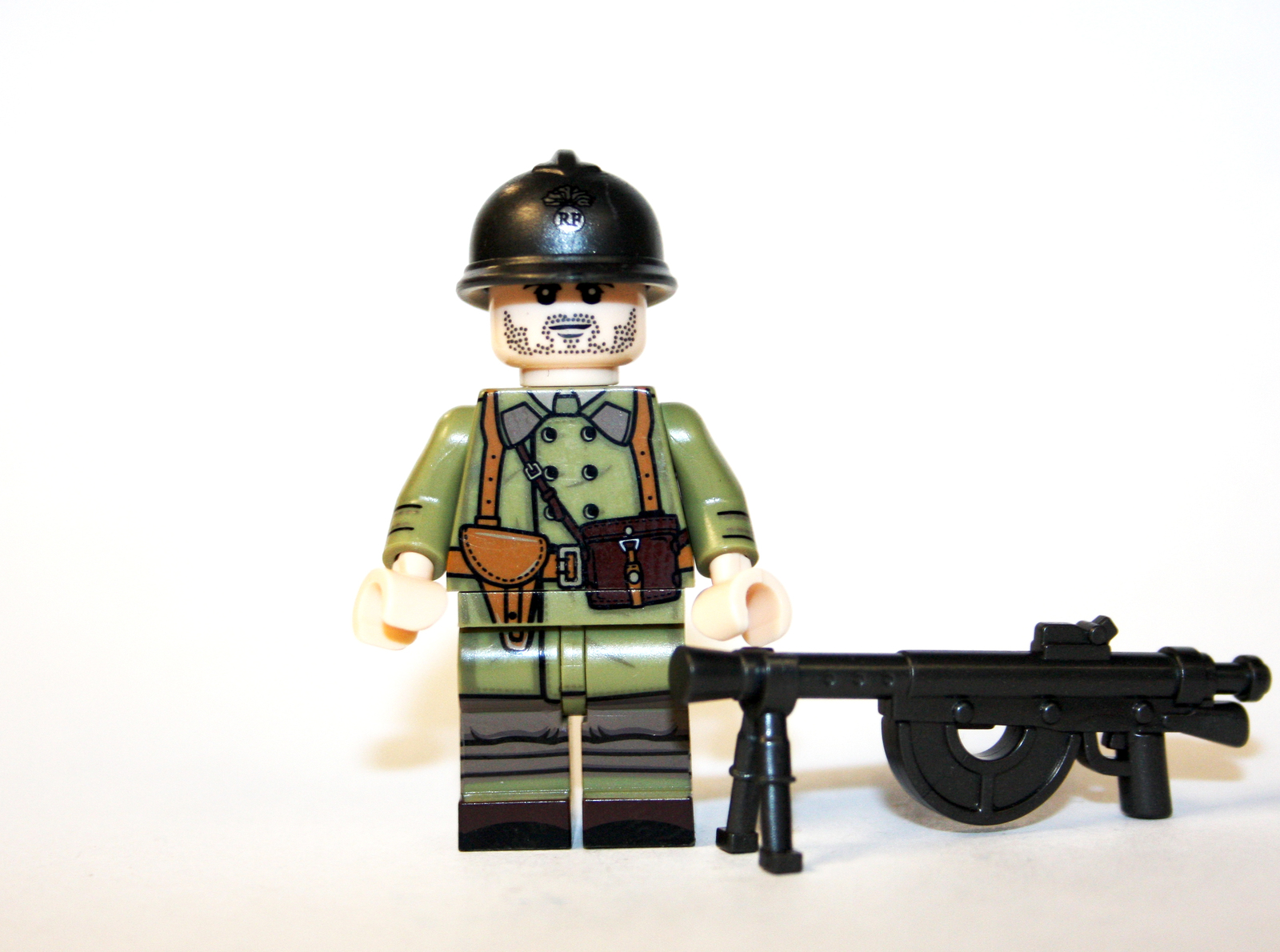 Minifigure French Ww2 Chauchat Machine Gun Army Soldier France Bulk ...