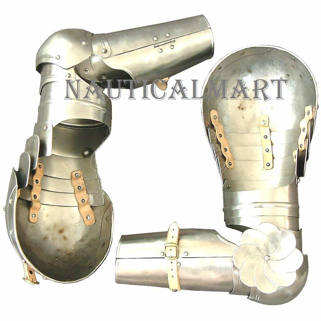 NauticalMart Medieval Full Arm Armor SCA Larp Arm Guard Halloween ...