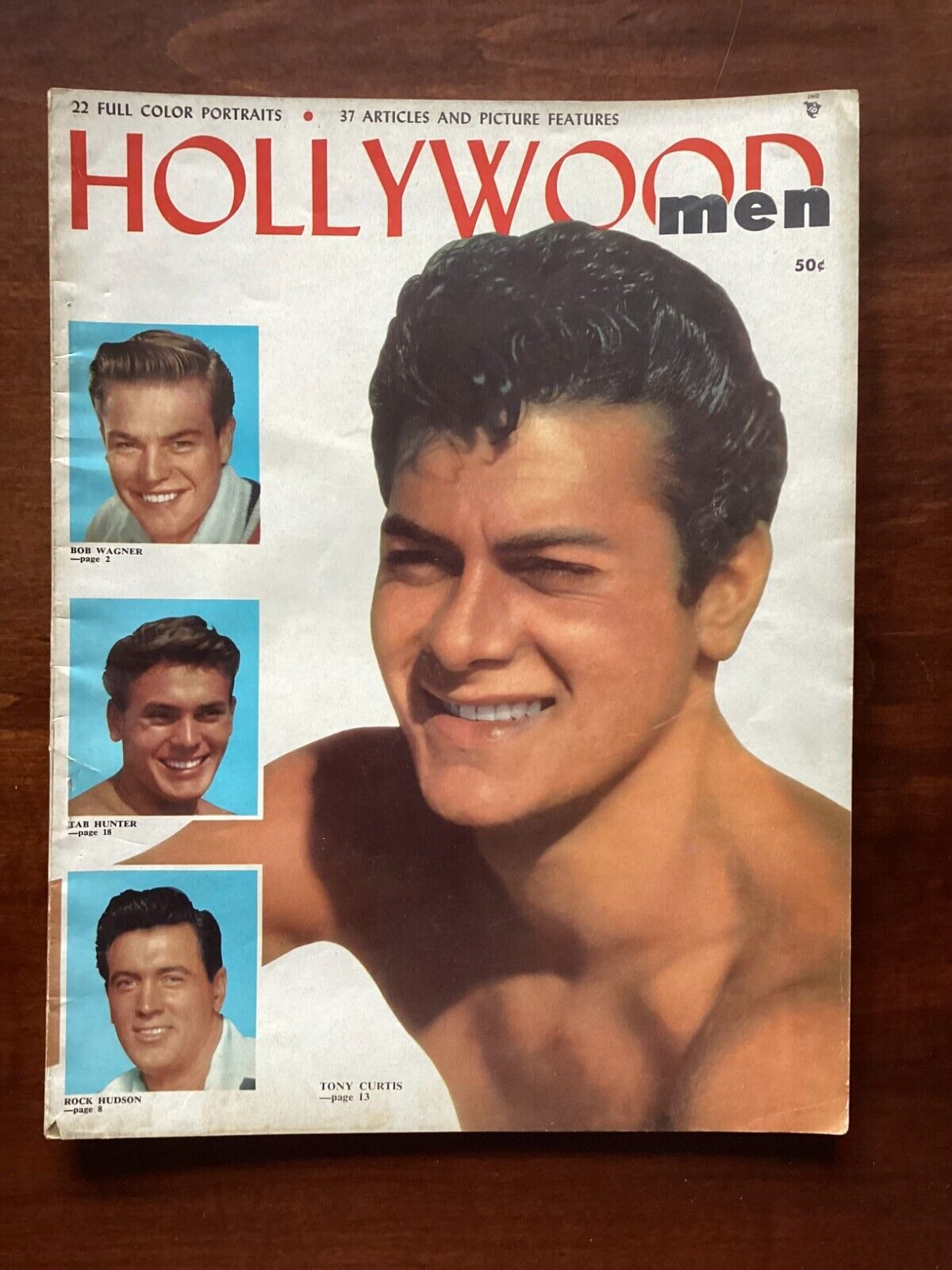 HOLLYWOOD MEN - 1953 Maco Magazine Corp - ROBERT WAGNER, TONY CURTIS ...