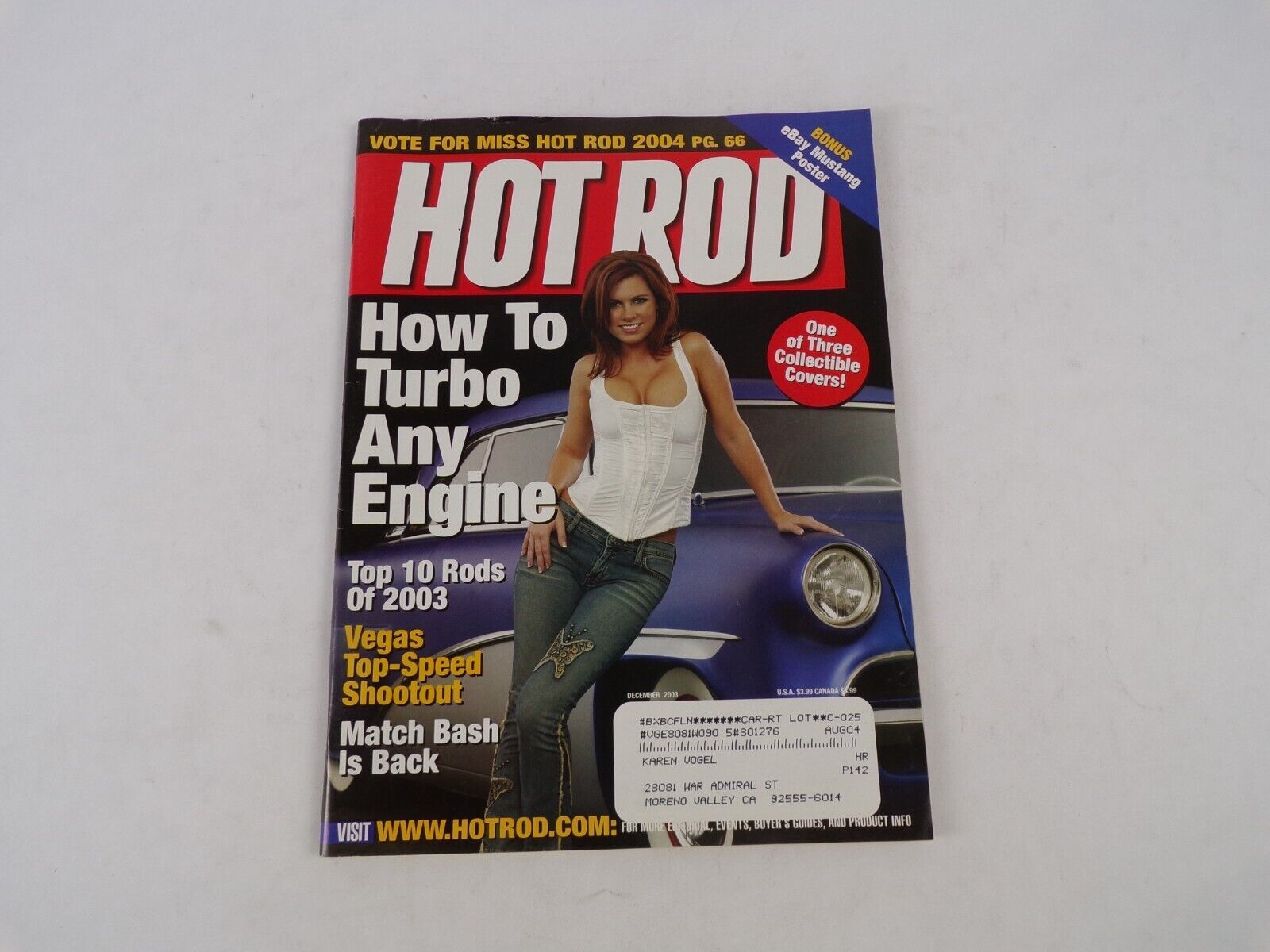 December 2003 Hot Rod Magazine How To Turbo Any Engine Top 10 Rods Of ...
