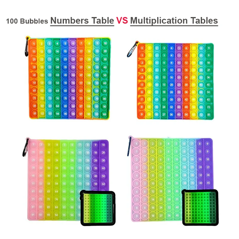 Digital Multiplication Table Push Bubble Montessori Educational Math ...