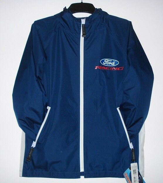 Ford Racing Raincoat Nylon Windbreaker Jacket With Packing Pouch ...