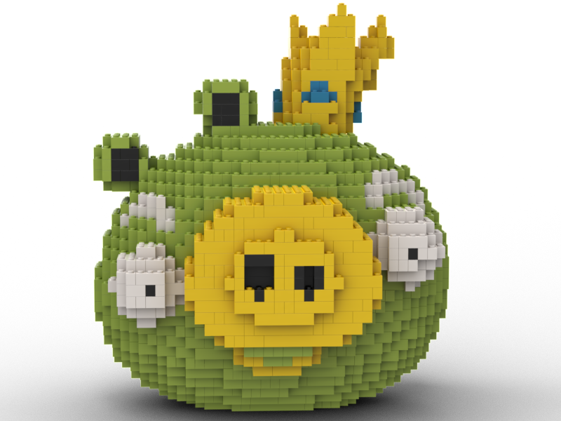 LEGO Green Pig statue building instruction 5 Angry Birds INSTRUCTIONS ...