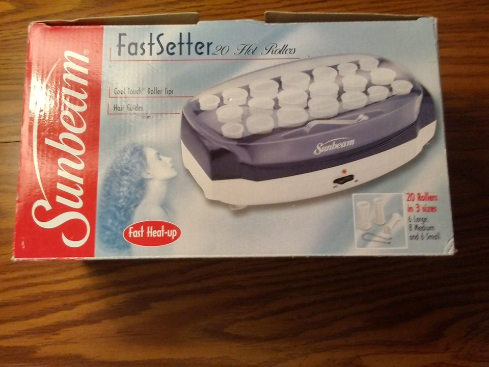 Sunbeam Hot Rollers Model SBPC70 Fast Setter set 20 pc. - Rollers & Curlers
