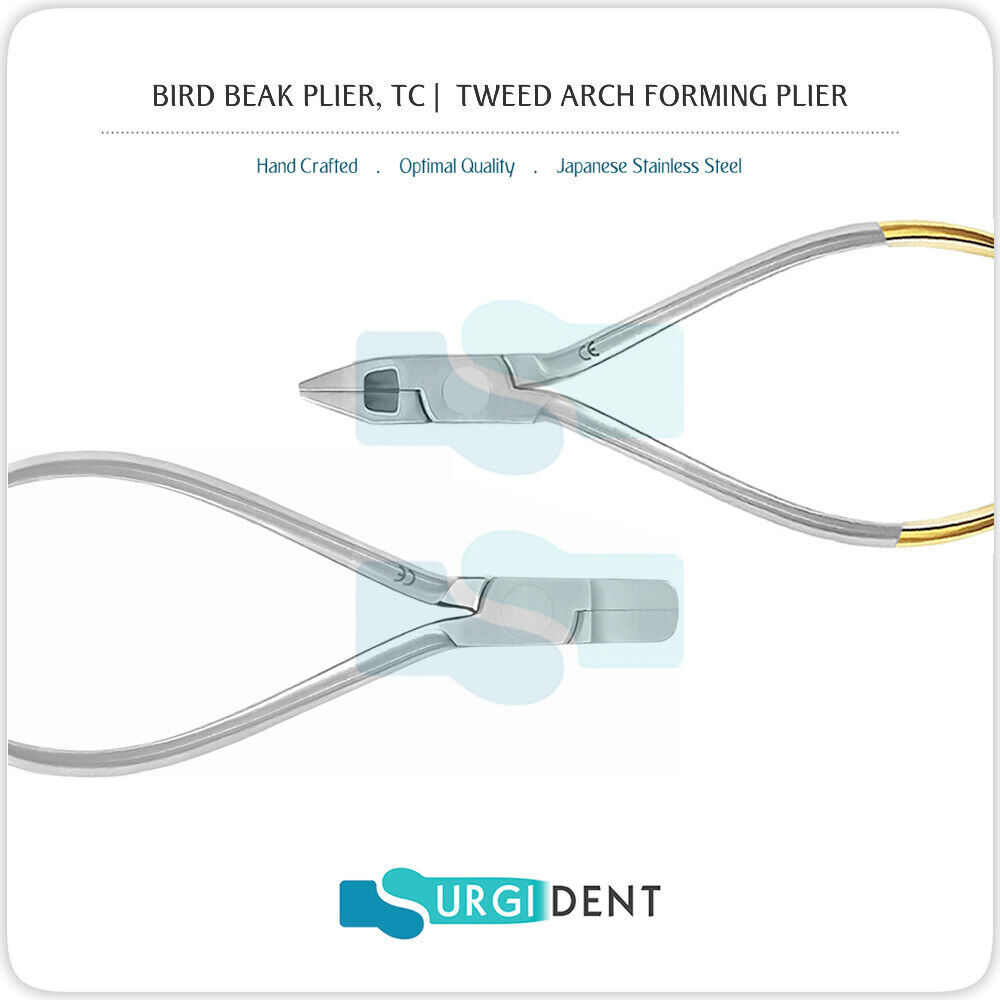 BIRD BEAK & TWEED ARCH FORMING PLIER ORTHODONTIC DENTAL INSTRUMENTS CE ...