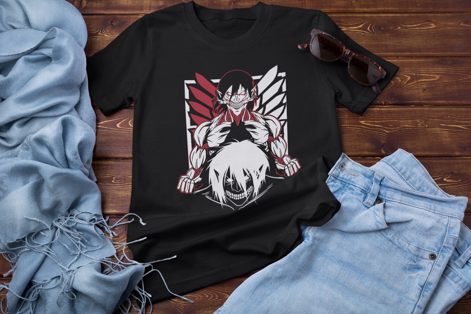 Survey Corps Eren Shirt, Anime Fan Tee, Attack on Titan Manga Shirt ...