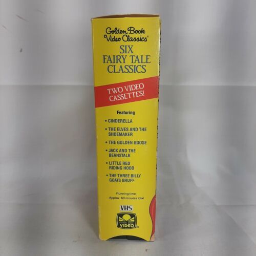 Golden Book Video Classics VHS Set of 2 1991 Six Fairy Tale Classics ...