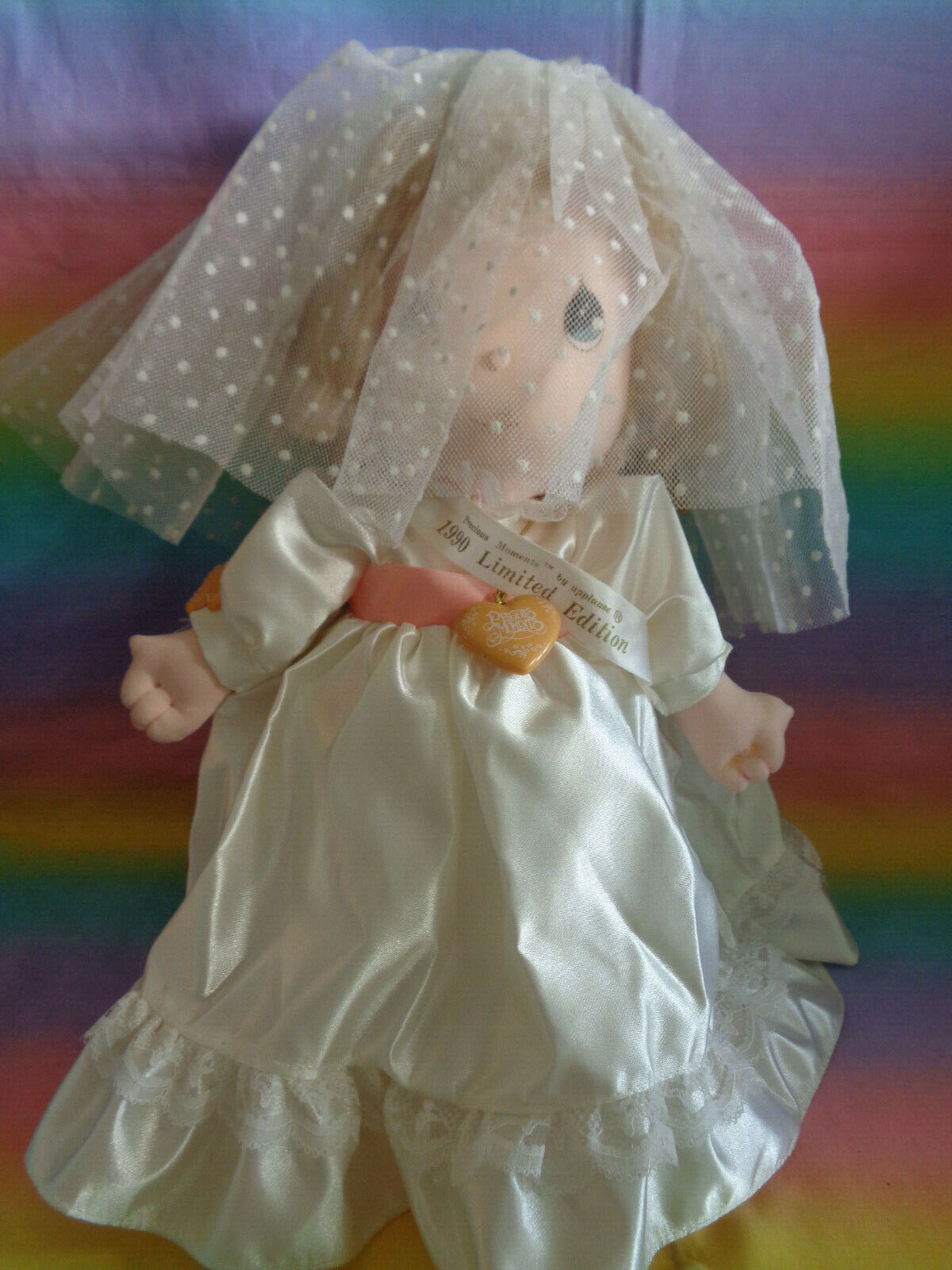 Vintage 1990 Precious Moments Limited Edition Wedding Doll By Applause ...