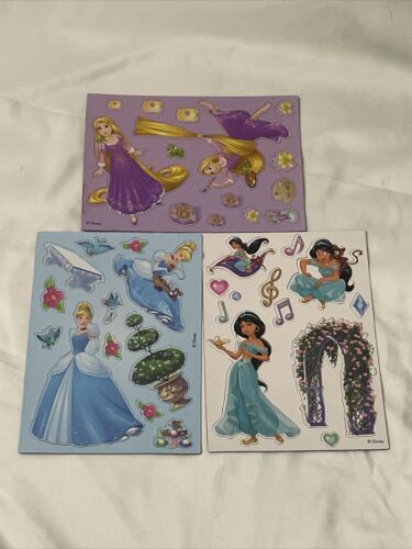 Disney Princess Magnets Cinderella Jasmine Rapunzel Disney 6.5”x5.5 ...