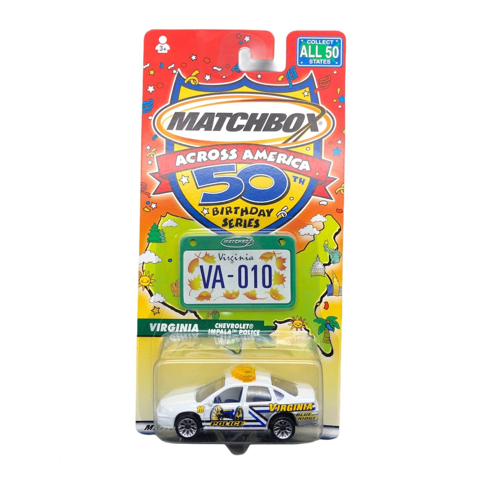Matchbox Across America 50th Virginia Police Chevrolet Chevy Impala ...