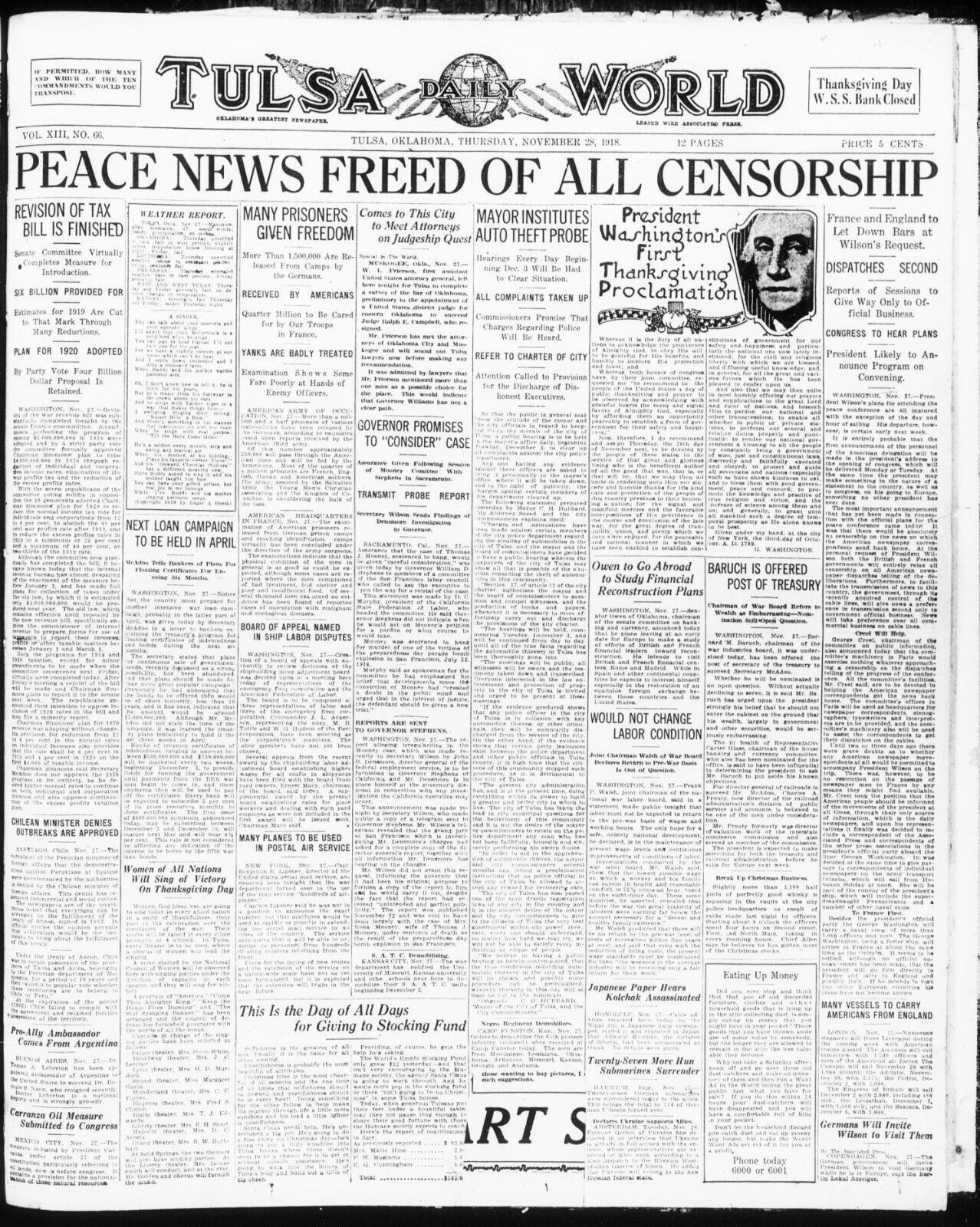 1905 2005 Tulsa World 100 Years Headlines and 50 similar items