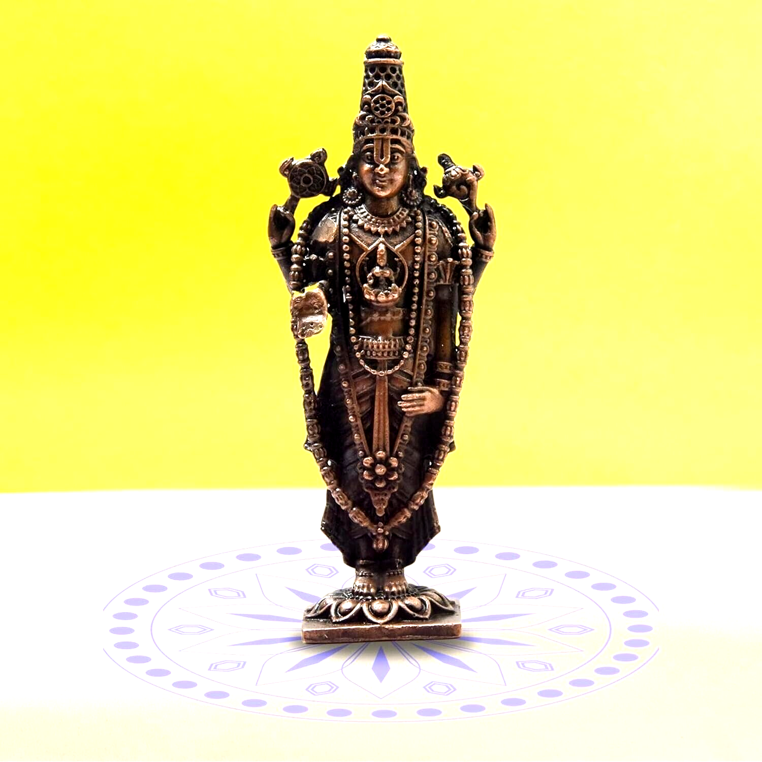 Antique copper statue idol of Lord Vishnu bala ji idol venkateswara ...