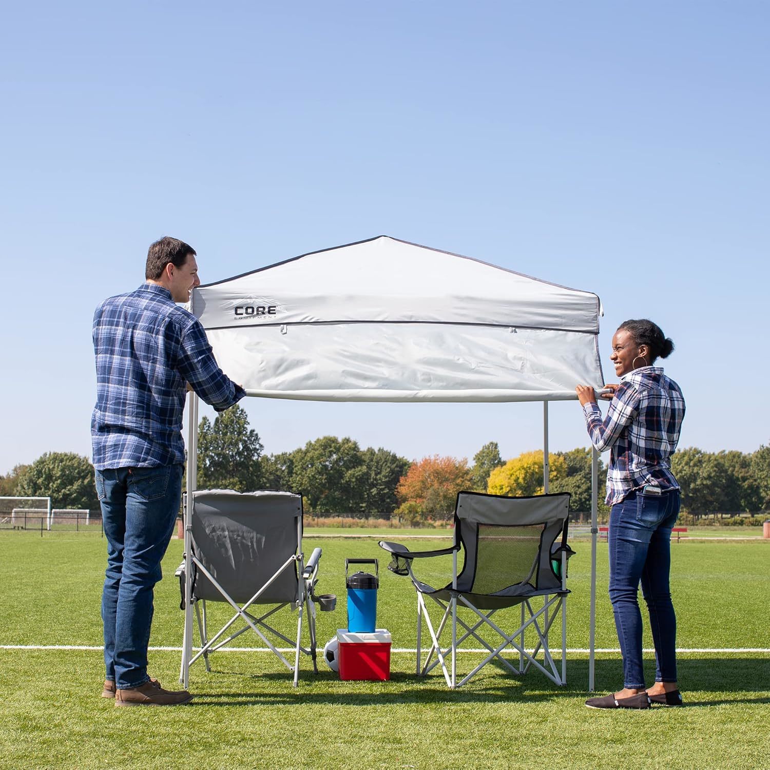 Core Instant Straight Leg Canopy Tent With Adjustable Sun Wall, 6 Ft X ...