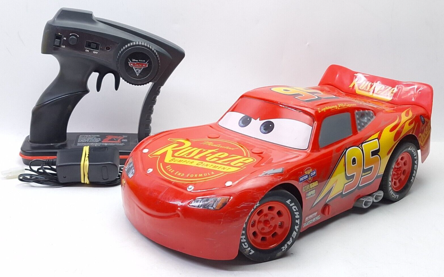 Disney Pixar Cars Lightning McQueen RC Radio Control Car Large Car ...