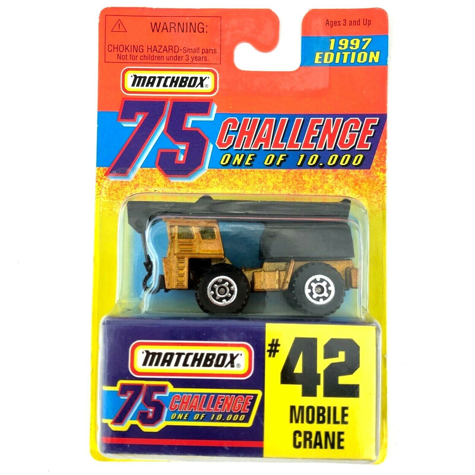 Matchbox 75 Challenge Mobile Crane Metallic Gold #42 1997 Ed Die Cast 1 ...