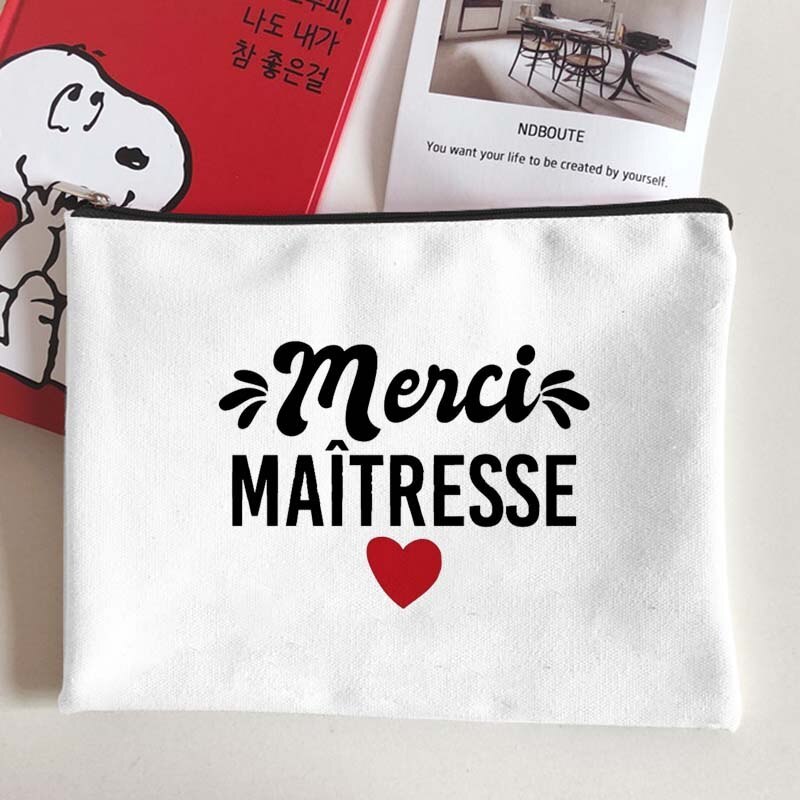 Super Merci Atsem Teacher Gift Makeup Bags Ladies Neceser Beauty Bag ...