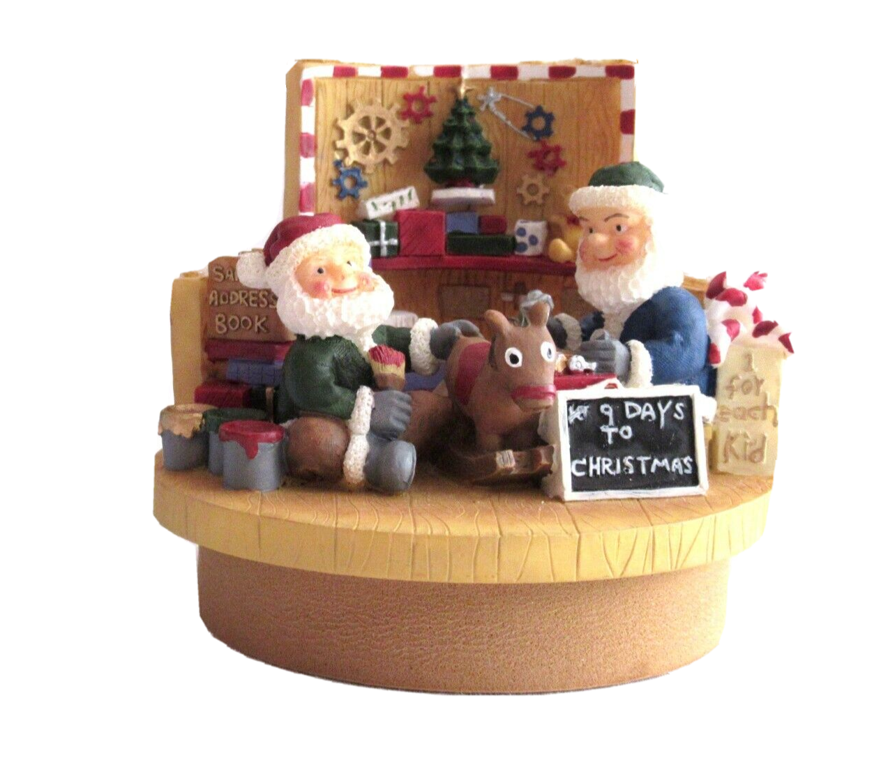 Our America Gift Original Candle Toppers Santa's Workshop Toys Elves ...