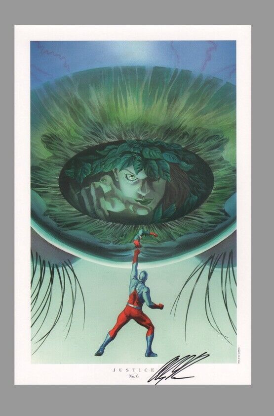 Alex Ross Signed JLA Justice League Portfolio Art Print ~ The Atom vs ...