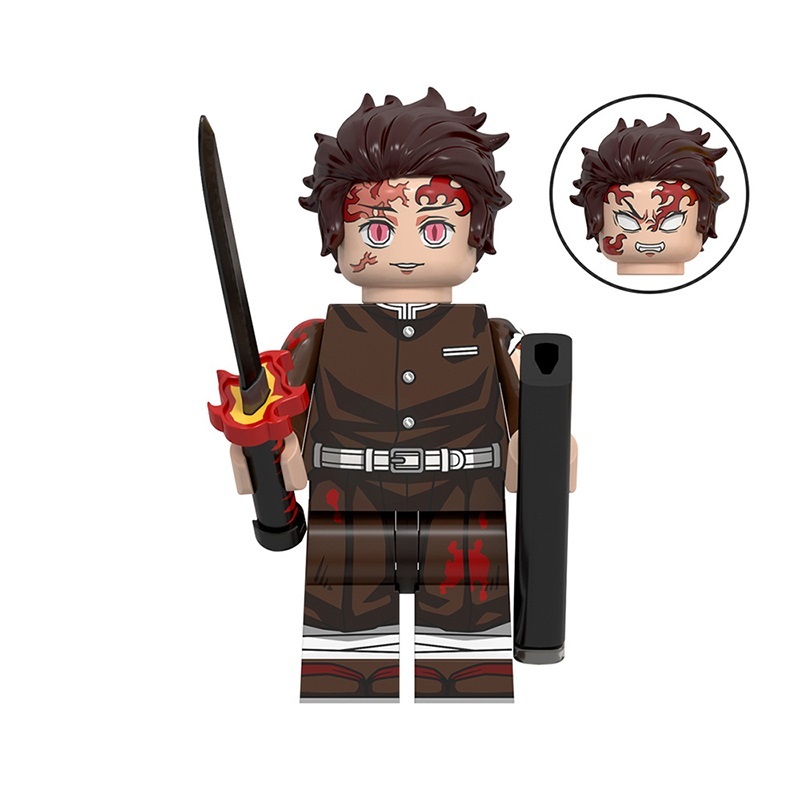 Tanjiro Kamado Demon Slayer Mark Minifigures Weapon and Accessories ...