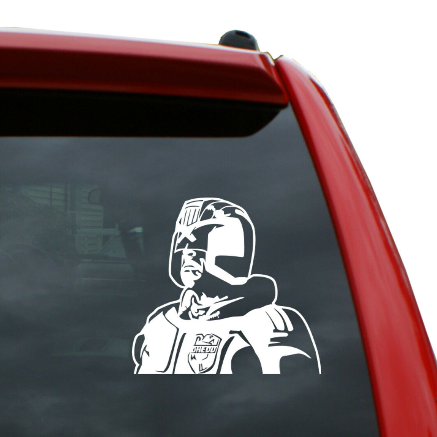 Judge Dredd Vinyl Decal | Color: White | 5" Tall - Car & Truck Parts ...