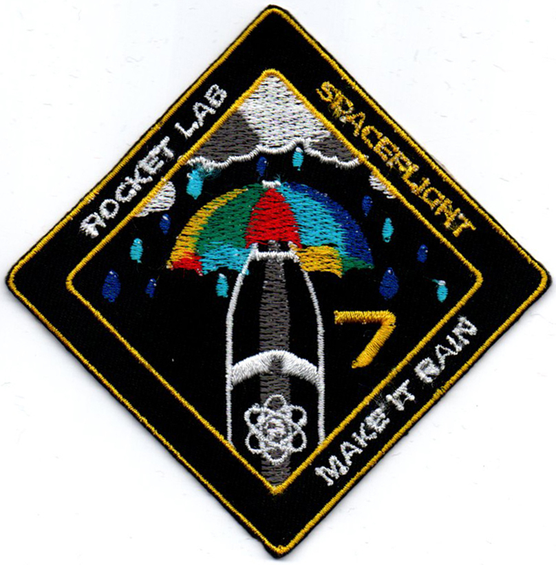 Human Space Flights Rocket Lab Electron 7th Make it Rain Badge ...