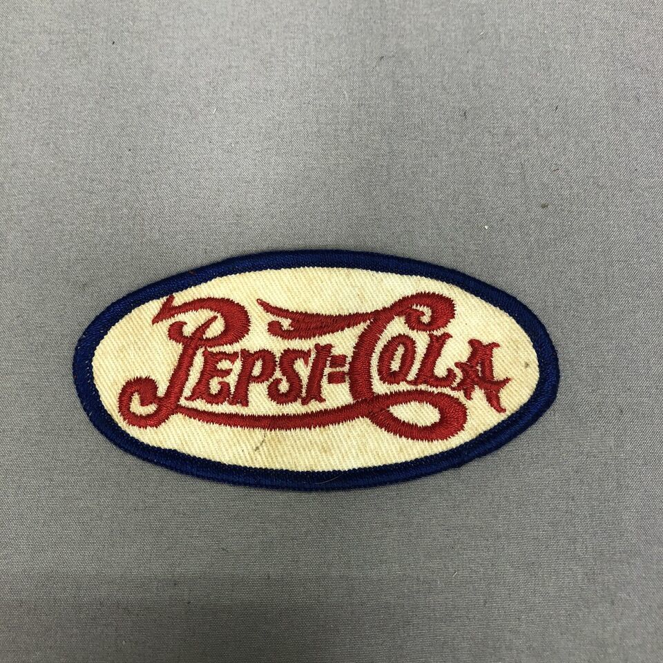 VINTAGE 1940'S RARE PEPSI COLA DOUBLE DOT UNIFORM PATCH 4" X 2” - Pins ...