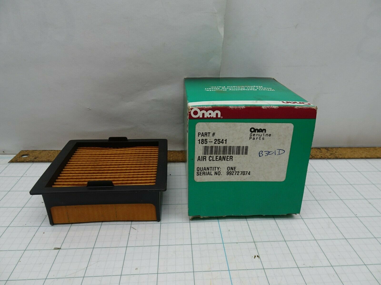 Onan 185-2541 Air Filter Element Old Stock No Pre Filter OEM NOS - Lawn ...