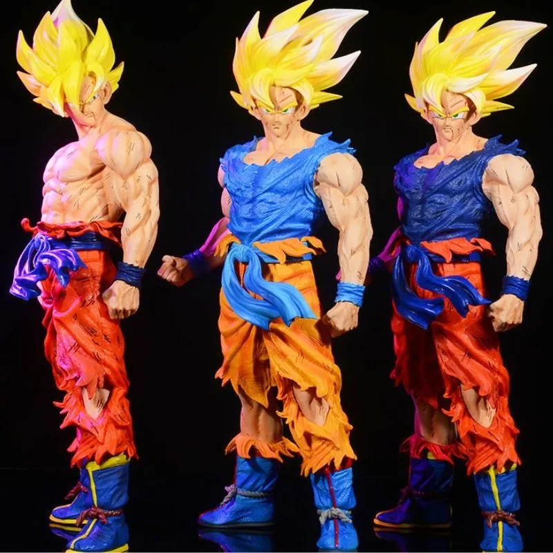 Gk 43cm Dragon Ball Z Son Goku Vegeta Figure Super Saiyan Anime Action