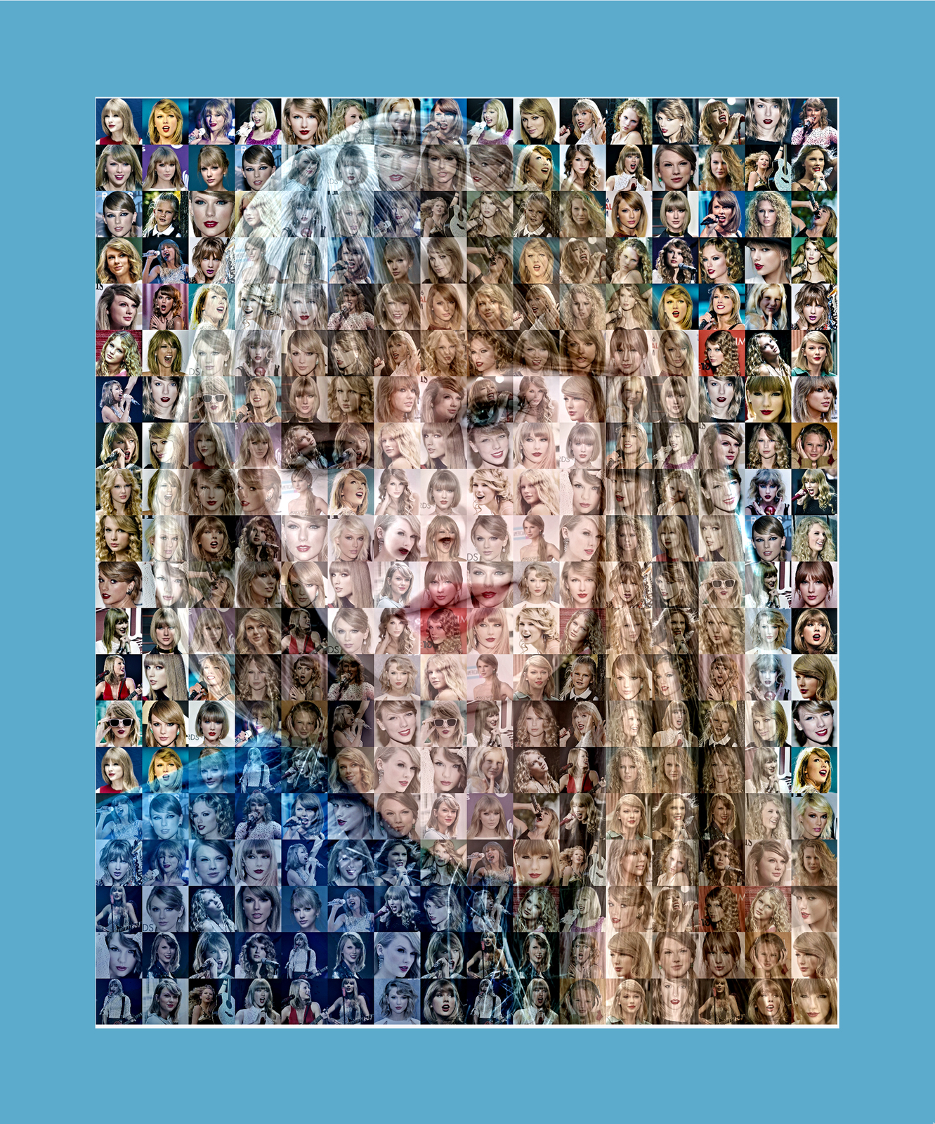 Taylor Swift Photo Mosaic Print Art - Photographs