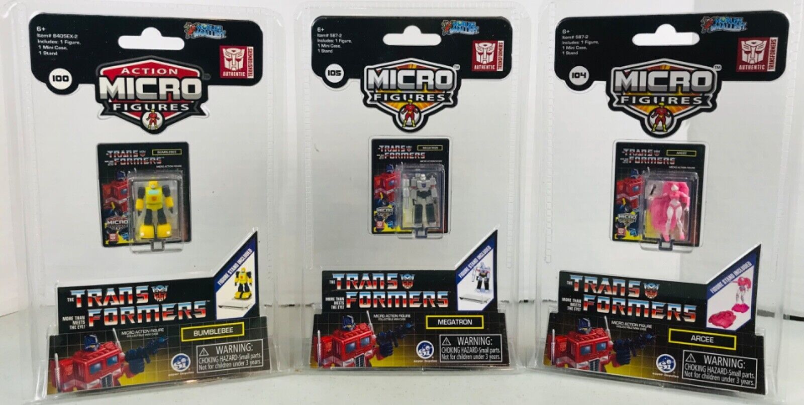 World's Smallest Transformers Micro Figures - Bumblebee, Megatron, and ...