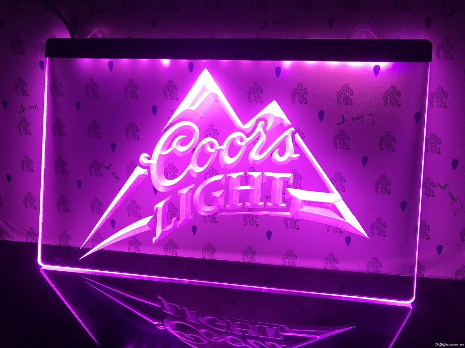 Coors Light Beer Illuminated Led Neon Sign Home Decor, Bar, Pub,Lights ...