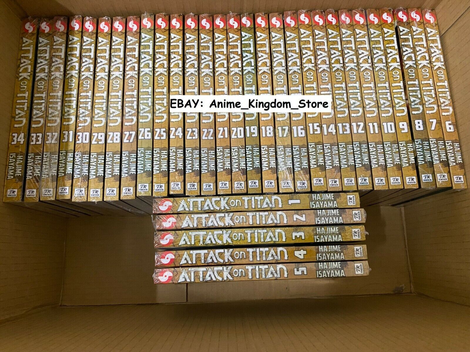 ATTACK ON TITAN Hajime Isayama Manga English Comic [Volume 1 - 34 Full Set] - Comic Books ...