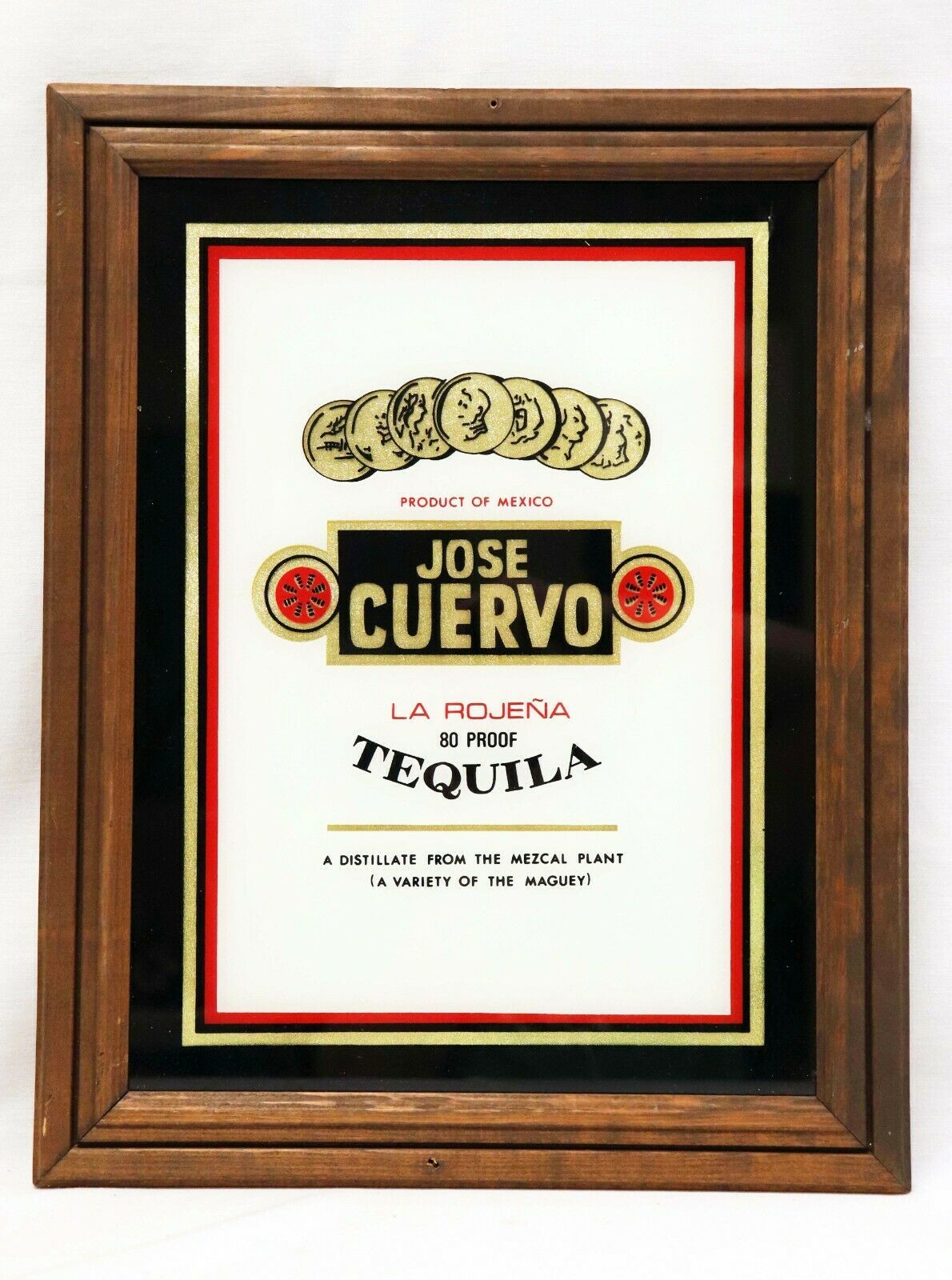 VINTAGE Jose Cuervo Tequila 15x19" Bar Sign - Jose Cuervo