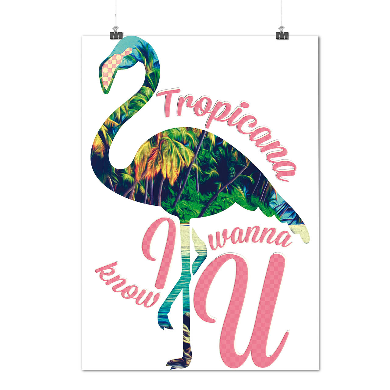 Tropic Jungle Cool Animal Paradise Fun Matte/Glossy Poster A0 A1 A2 A3 ...
