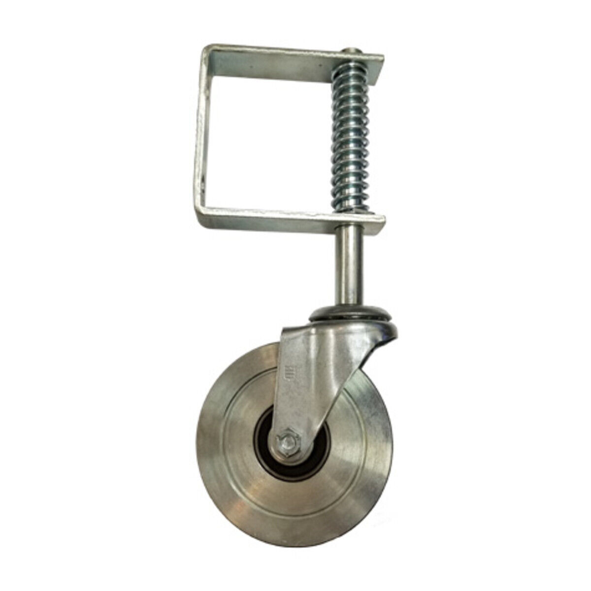11" Gate Spring Roller w/ 4" Solid Wheel Spring Loaded Swivel Caster ...